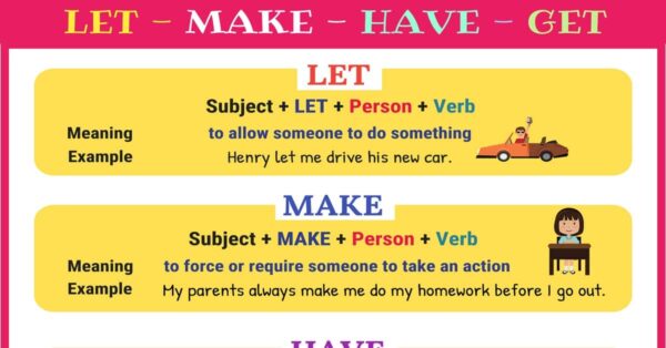 หลักการใช้ Causative Verb เช่น Make,Let,Have - Engcouncil